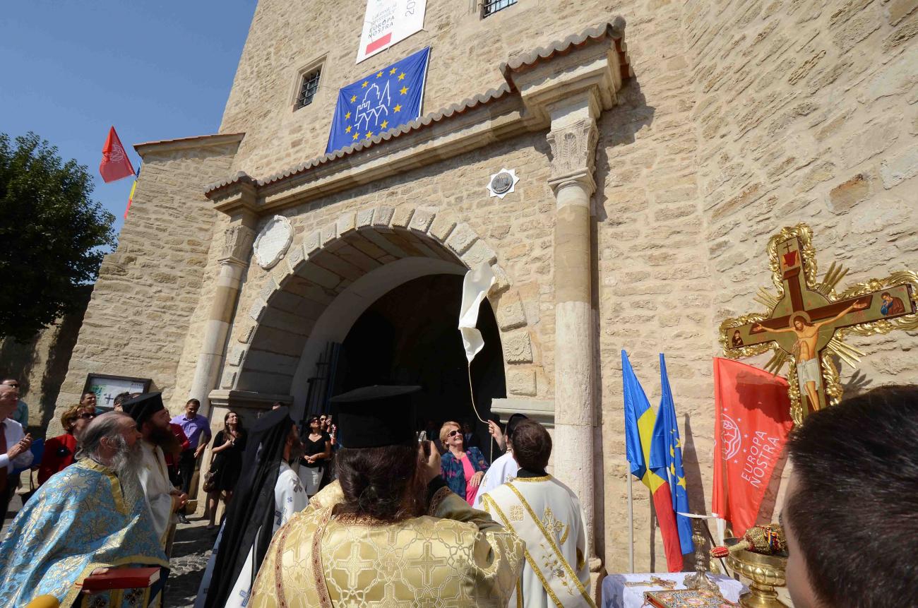 Ceremonia de dezvelire a plachetei Europa Nostra - Mănăstirea Golia ...