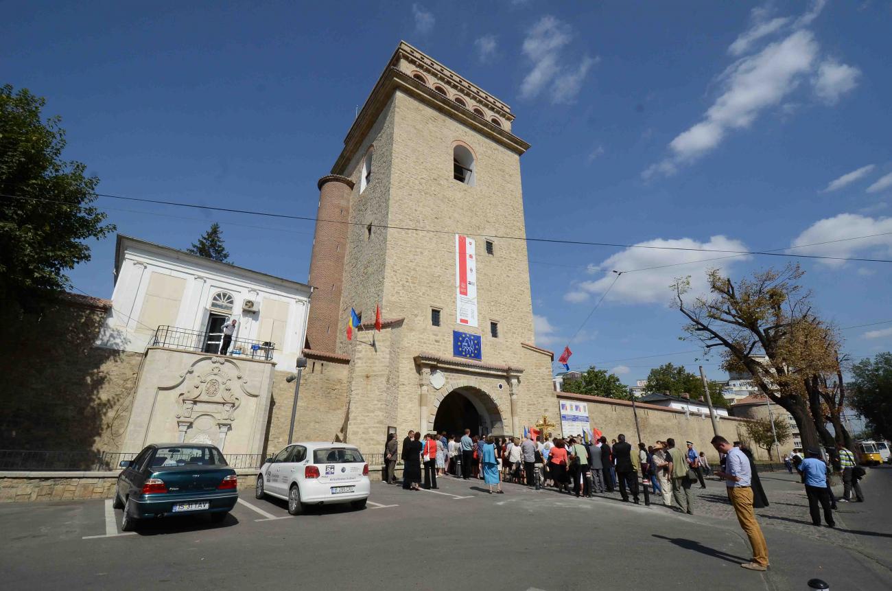 Ceremonia de dezvelire a plachetei Europa Nostra - Mănăstirea Golia ...